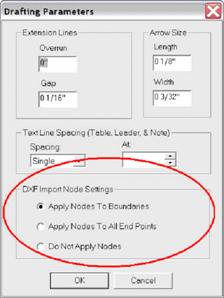 Loading and Dimensioning DXF Drawing Files